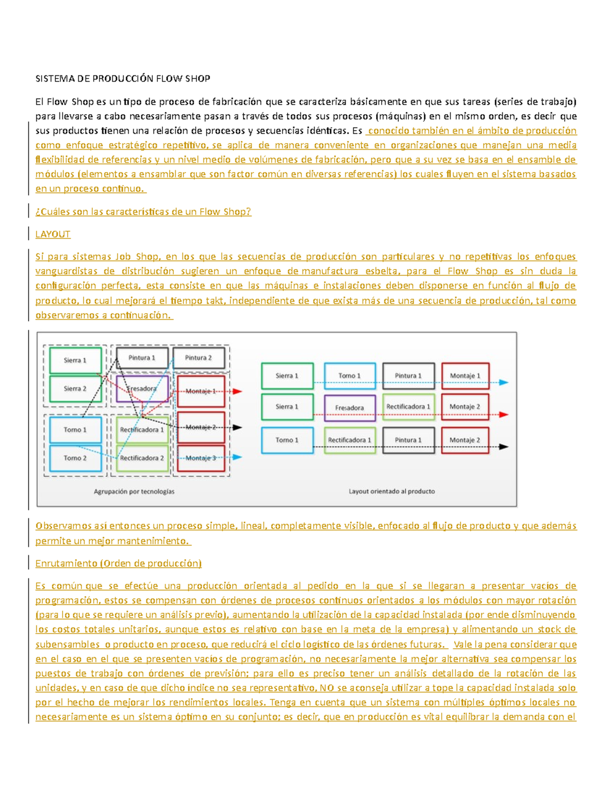 Flow shop material de repaso para examen - SISTEMA DE PRODUCCIÓN FLOW ...