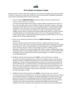 PSY260 Project Two - 1 Project Two Vimarys Gonzalez Marin Southern New ...