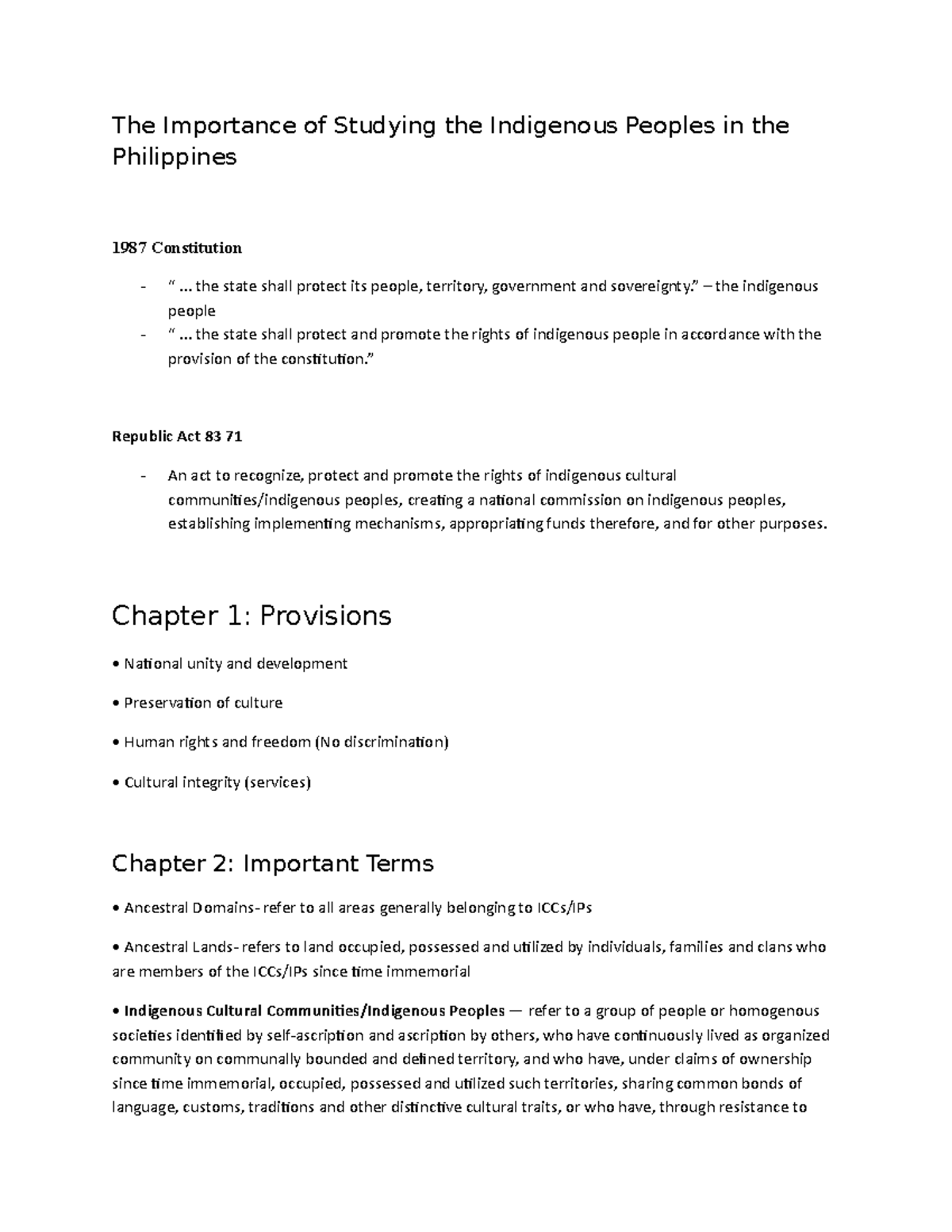 The Importance of Studying the Indigenous Peoples in the Philippines ...