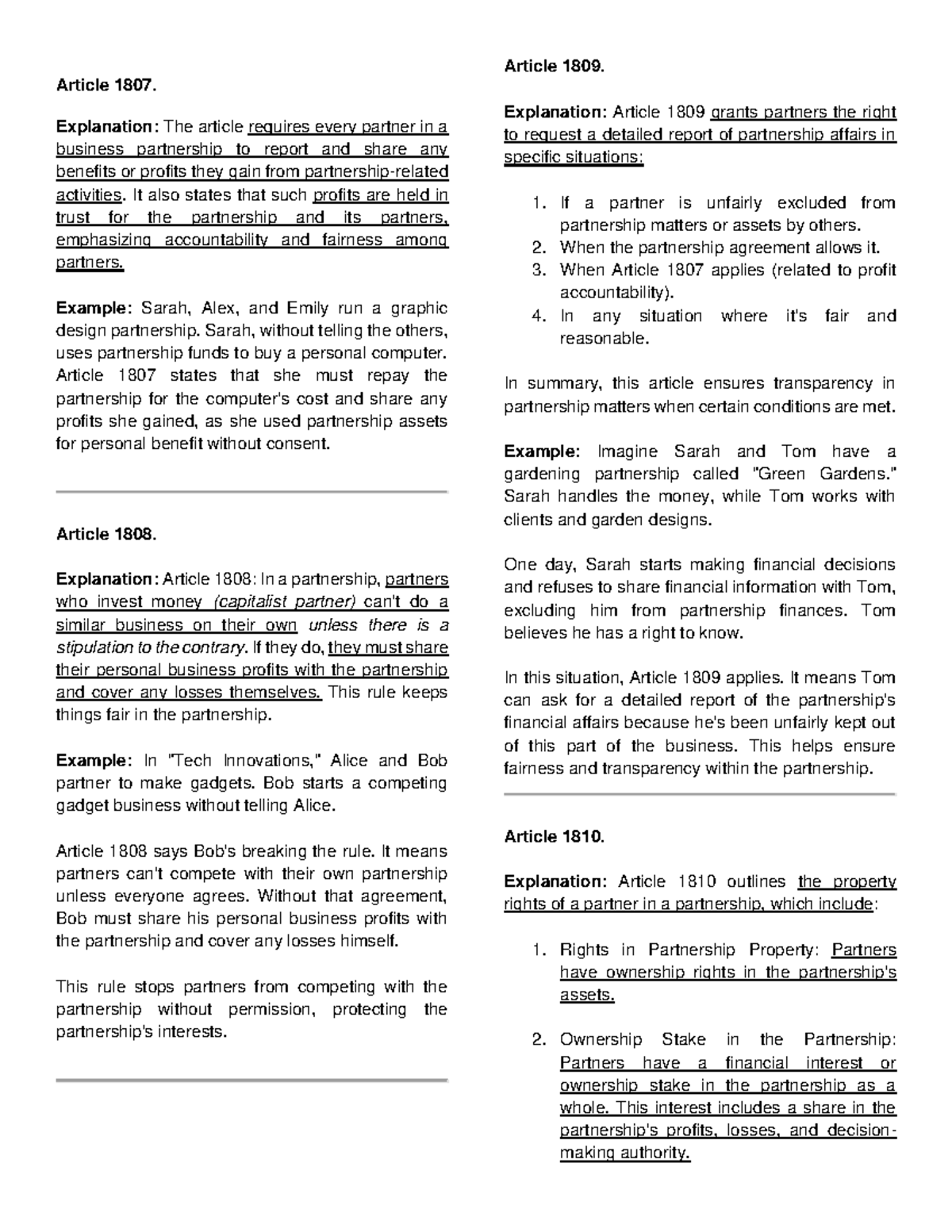 Assignment #2, Group #1 - Article 1807. Explanation: The article ...