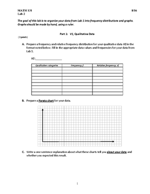 Lab 4 - lab4 - MATH 131 1/ Lab 4 The goal of this lab is to define a ...