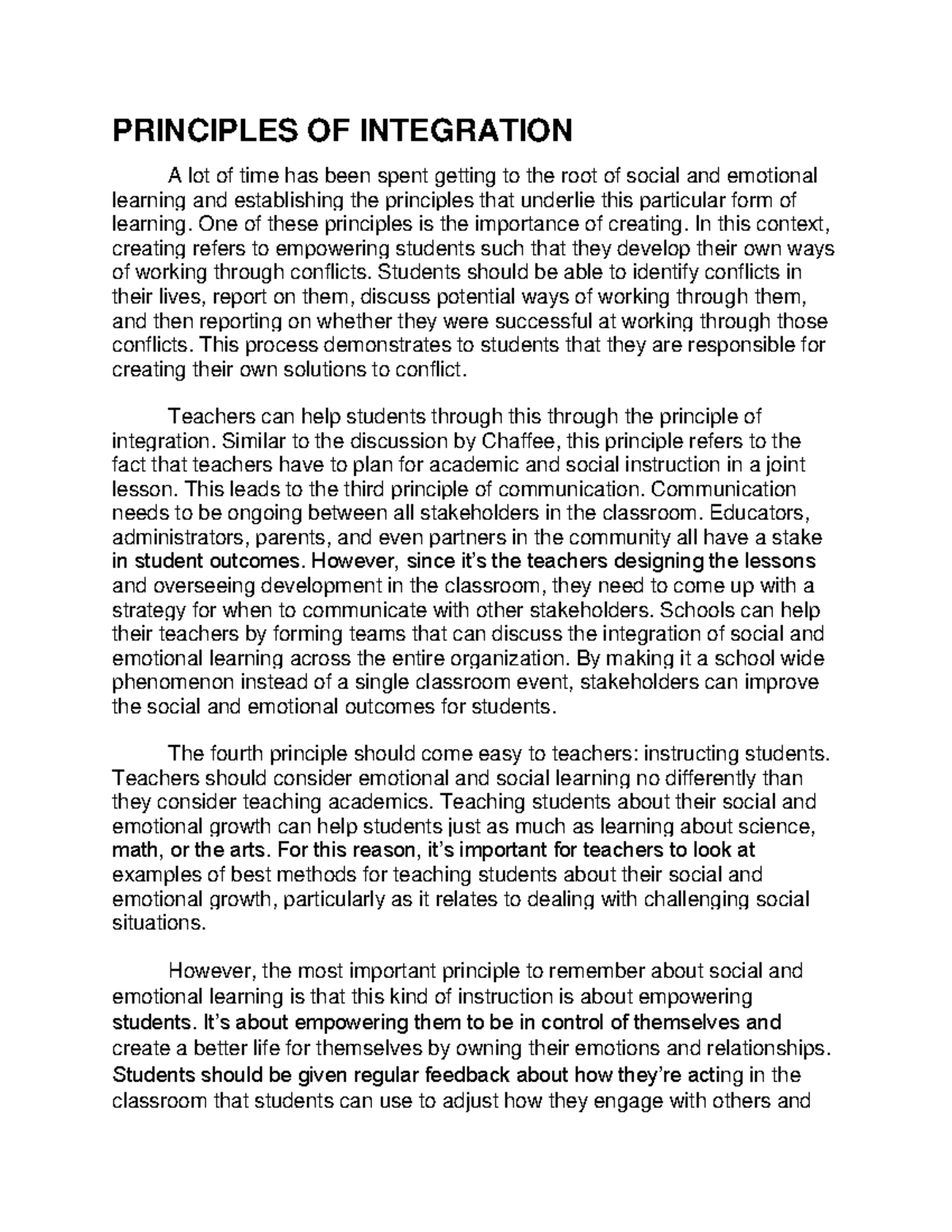 Principles OF Integration - PRINCIPLES OF INTEGRATION A lot of time has ...