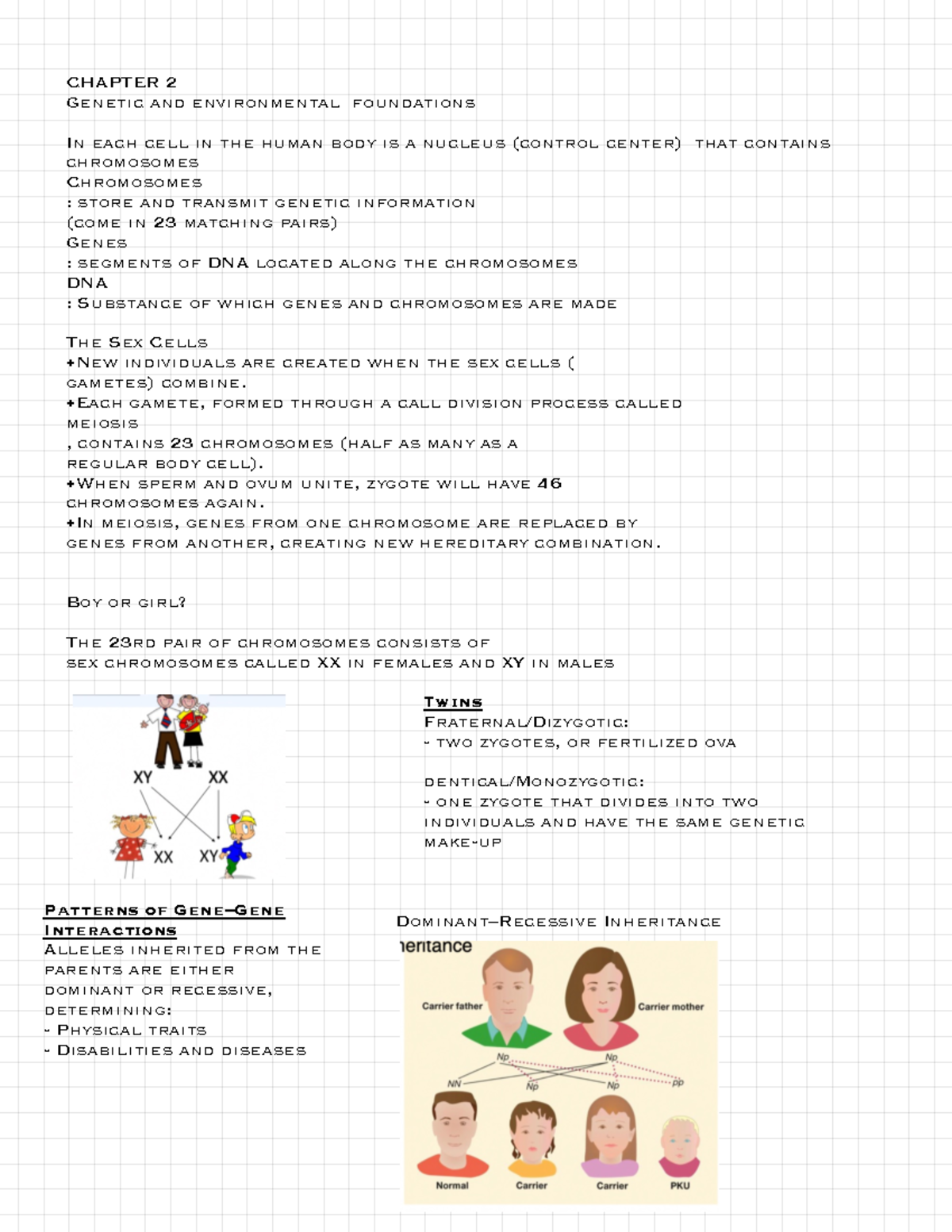 CHAD 35 chapter 2 - CHAPTER 2 Genetic and environmental foundations In ...
