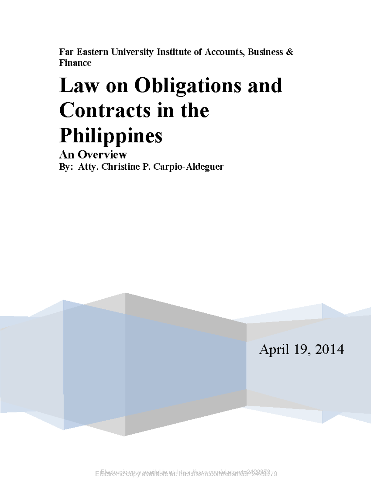 Oblicon-Review-1 - Obligation and Contracts chapter 1-3 lecture notes ...