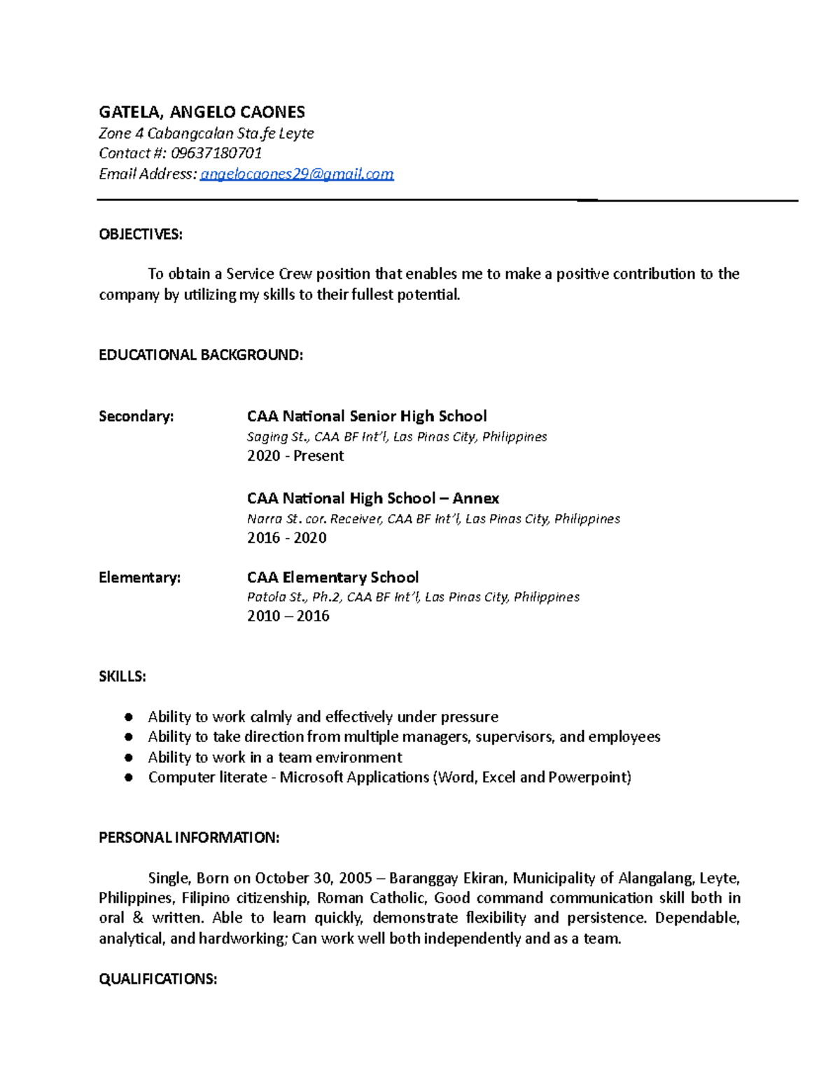 Angelo%20Resume - xcbyerfgddddddt - GATELA, ANGELO CAONES Zone 4 ...