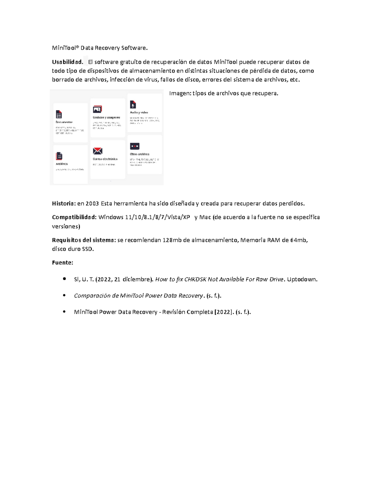 Software Mini Tool - herramienta - MiniTool® Data Recovery Software ...