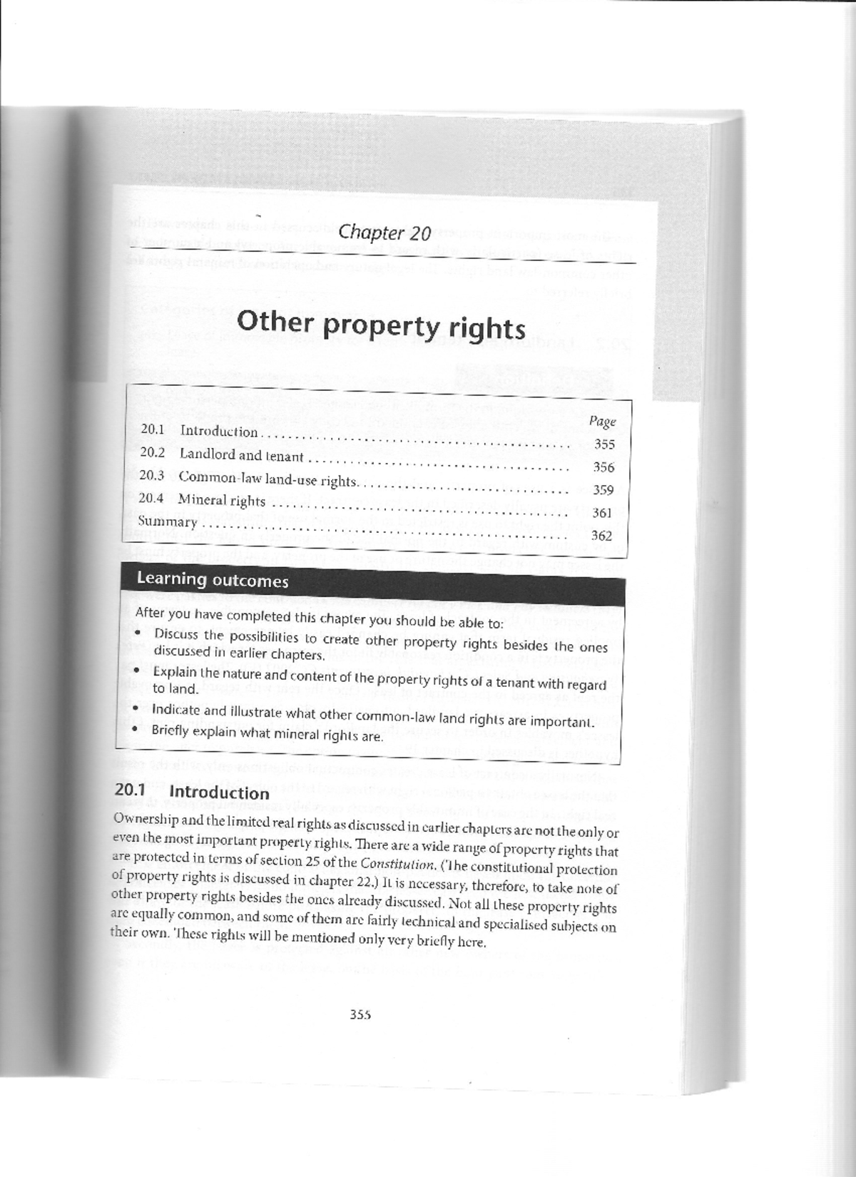 Horn et al Introduction to the law of property 20.1 & 20 - Chapter 20 ...