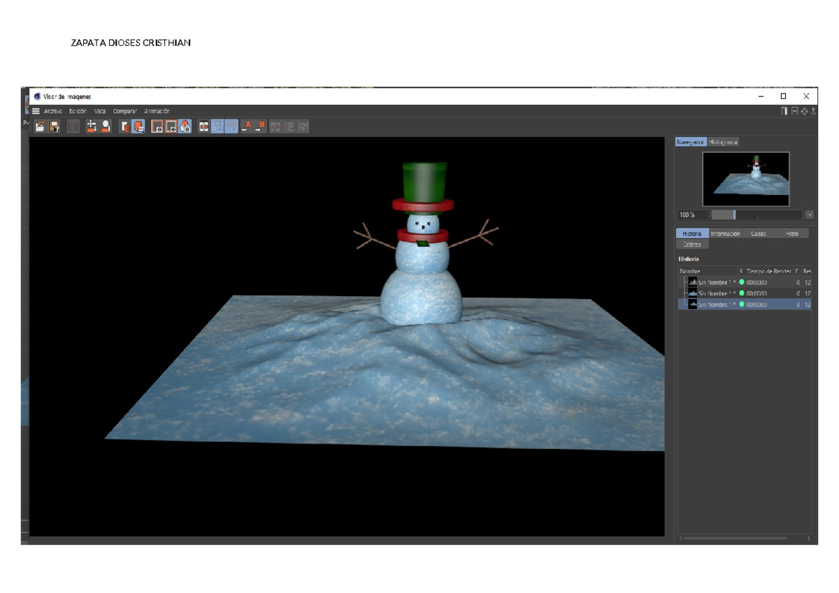 Laboratorio 4 - trabajo practico - Fundamentos de modelado y animación - ZAPATA DIOSES CRISTHIAN ...