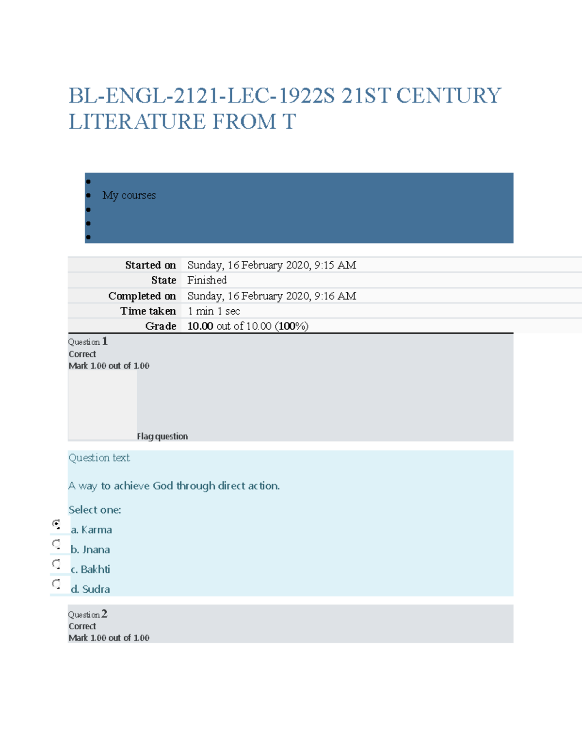 Pdfcoffee - SOURCE PDF - BL-ENGL-2121-LEC-1922S 21ST CENTURY LITERATURE ...