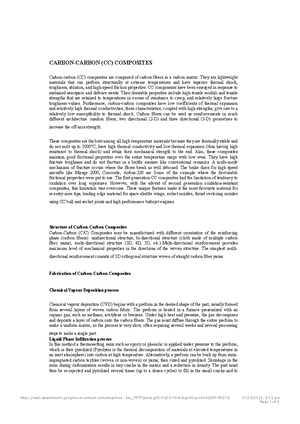 Phases of Composite manufacturing - Composites Manufacturing - Studocu