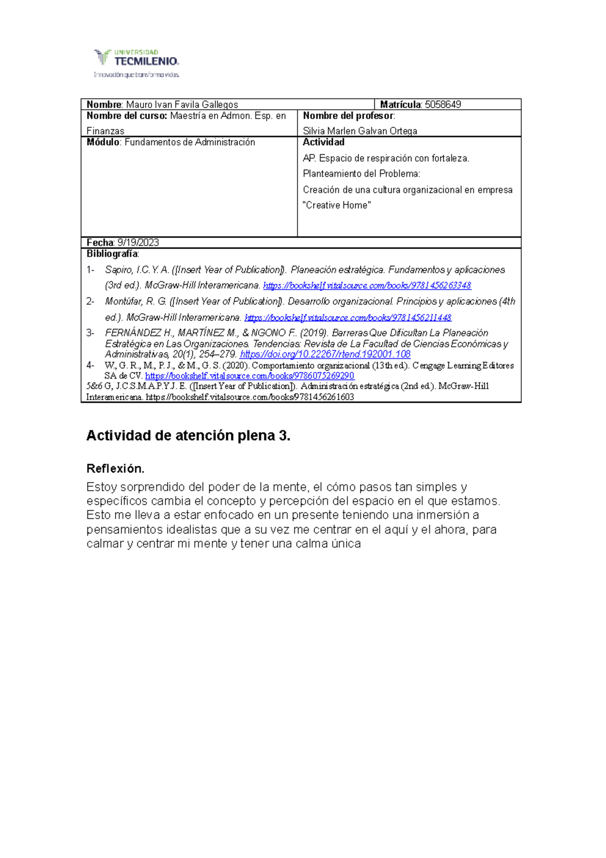 Actividad 2 Ivan Favila - Nombre: Mauro Ivan Favila Gallegos Matrícula ...