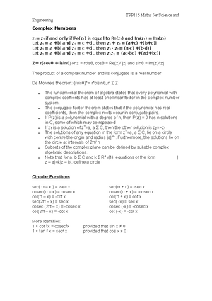 TPP115 EXAM Notes Cheat Sheet - MATH METHODS UNITS 1 &2 EXAM NOTES ...