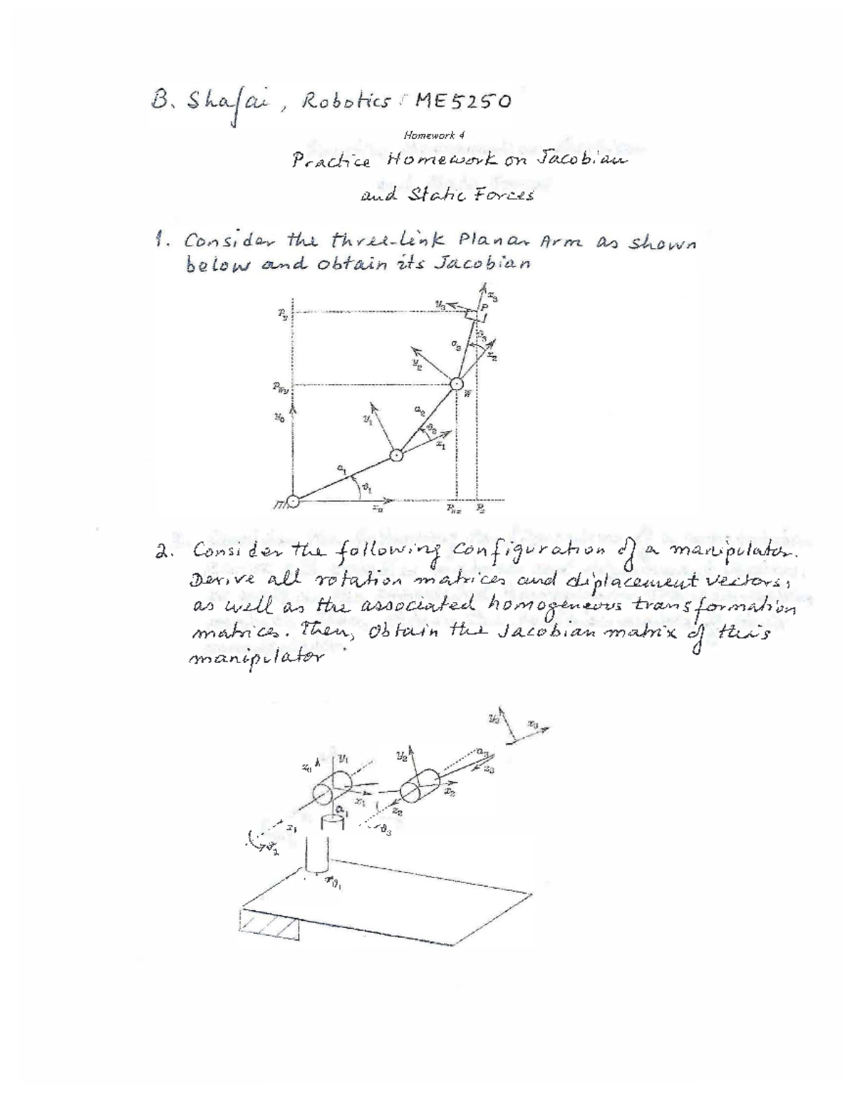 Homework 4 Practice on Jacobian and Static - J) r A c, ·c.. fl O YYl ...