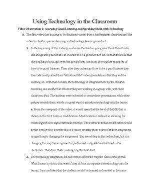 D172 Performance Task 2 - Evaluating Learning and Instruction ...