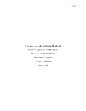 Transformational-Transactional Leadership Paper - Transformational ...