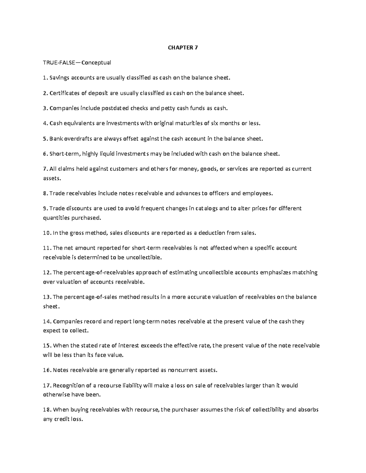 Chapter 7 review - Accou - Warning: TT: undefined function: 22 Warning: TT: undefined function ...