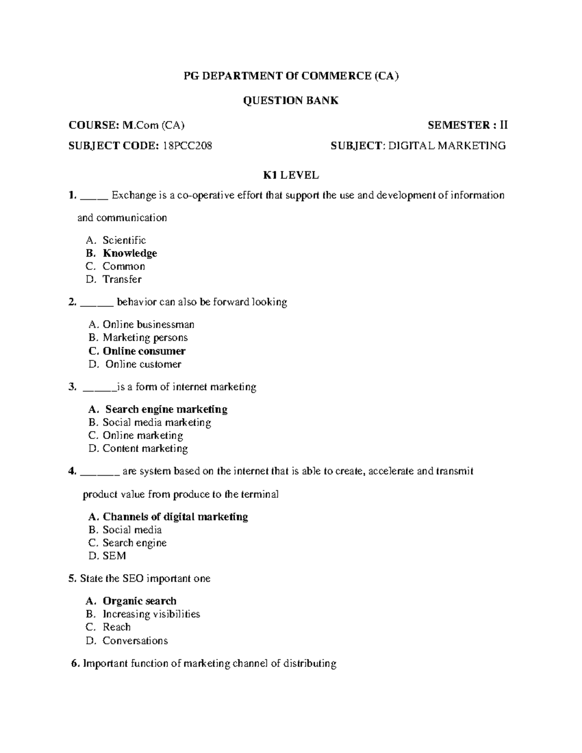 Content creation- Digital- Marketing - PG DEPARTMENT Of COMMERCE (CA ...