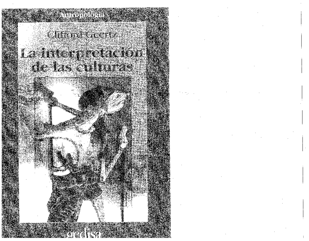 Geertz-Interpretaciondelasculturas. interpretación densa - Antropología ...