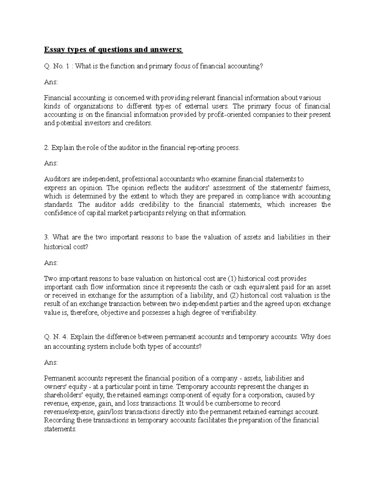 Accounting Test Bank - Fundamentals of Financial Accounting - Studocu