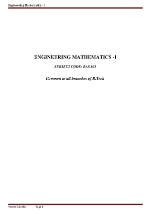 Engineering Mathematics - Studocu