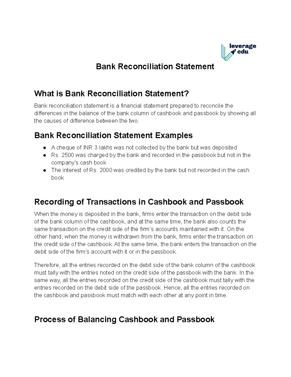 Bank Reconciliation Statement PDF Bank Reconciliation Statement What bank-reconciliation-statement-pdf-bank-reconciliation-statement-what