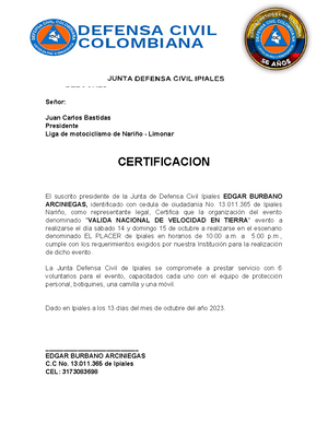 infirme escrito documento internacional - SENA CLEN • Informe escrito ...