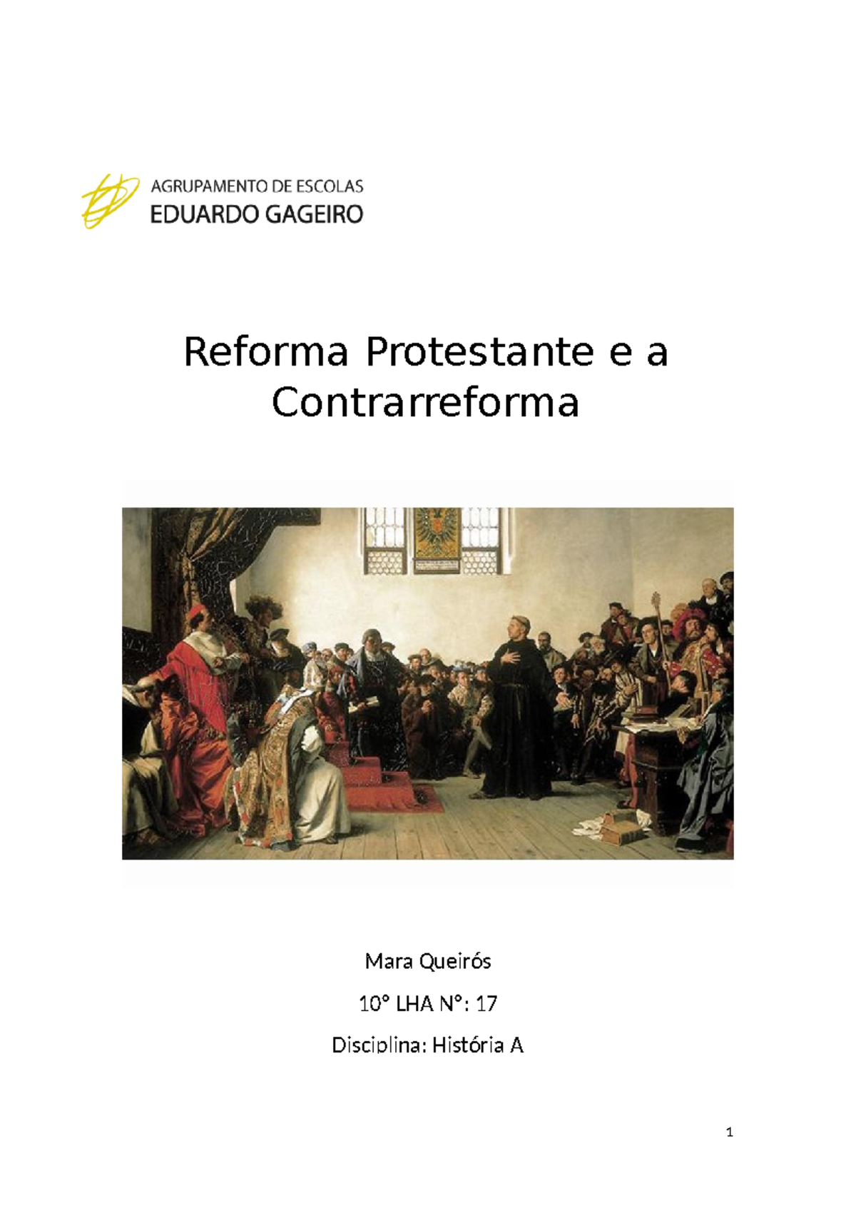 Reforma Protestante e Contrarreforma - Já a Contrarreforma é o ...