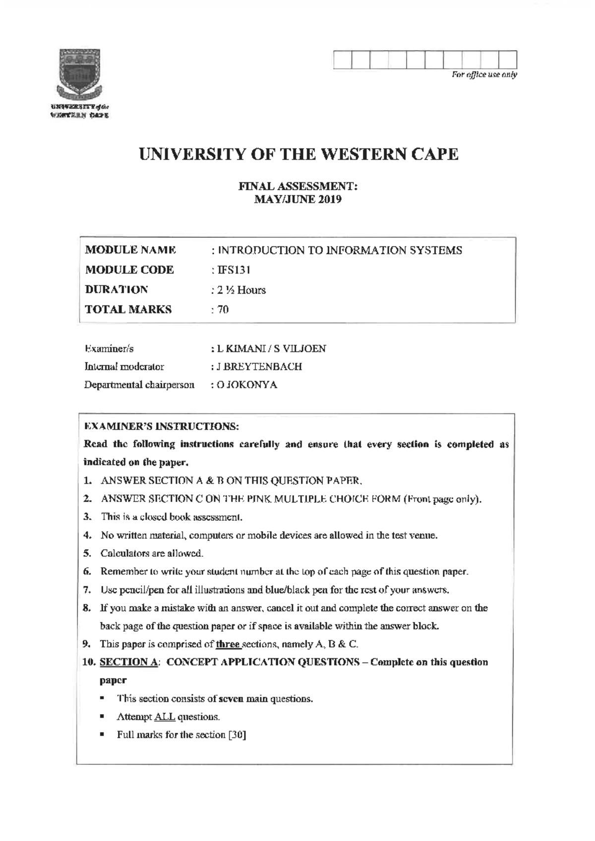 IFS131 2019 06 F - IFS 132 - Studocu
