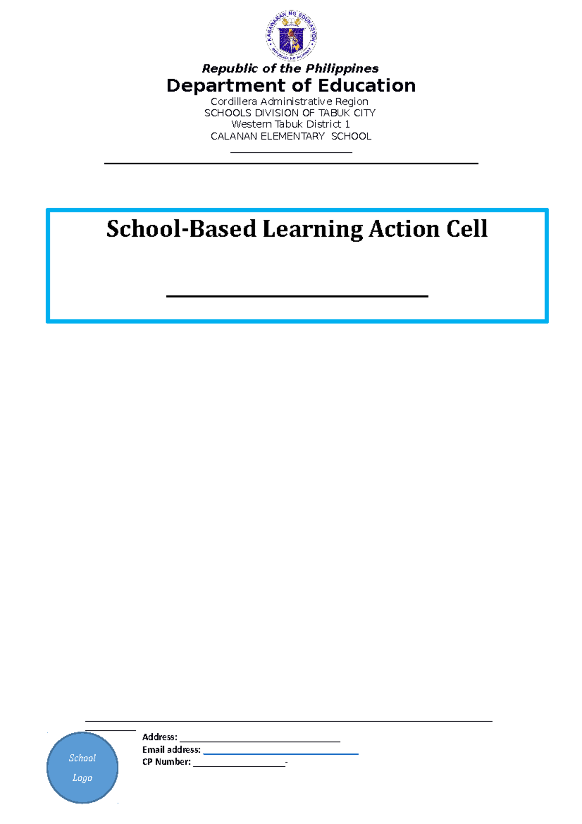 SLAC Session Proposal on LMS - Department of Education Cordillera ...