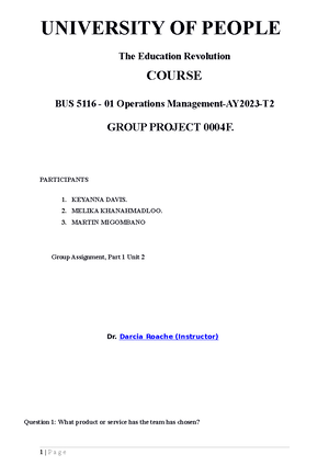 Unit 5 WA Solution - BUS 5110 Written Assignment 5 Solution Papaya Partners Sales Price per ...