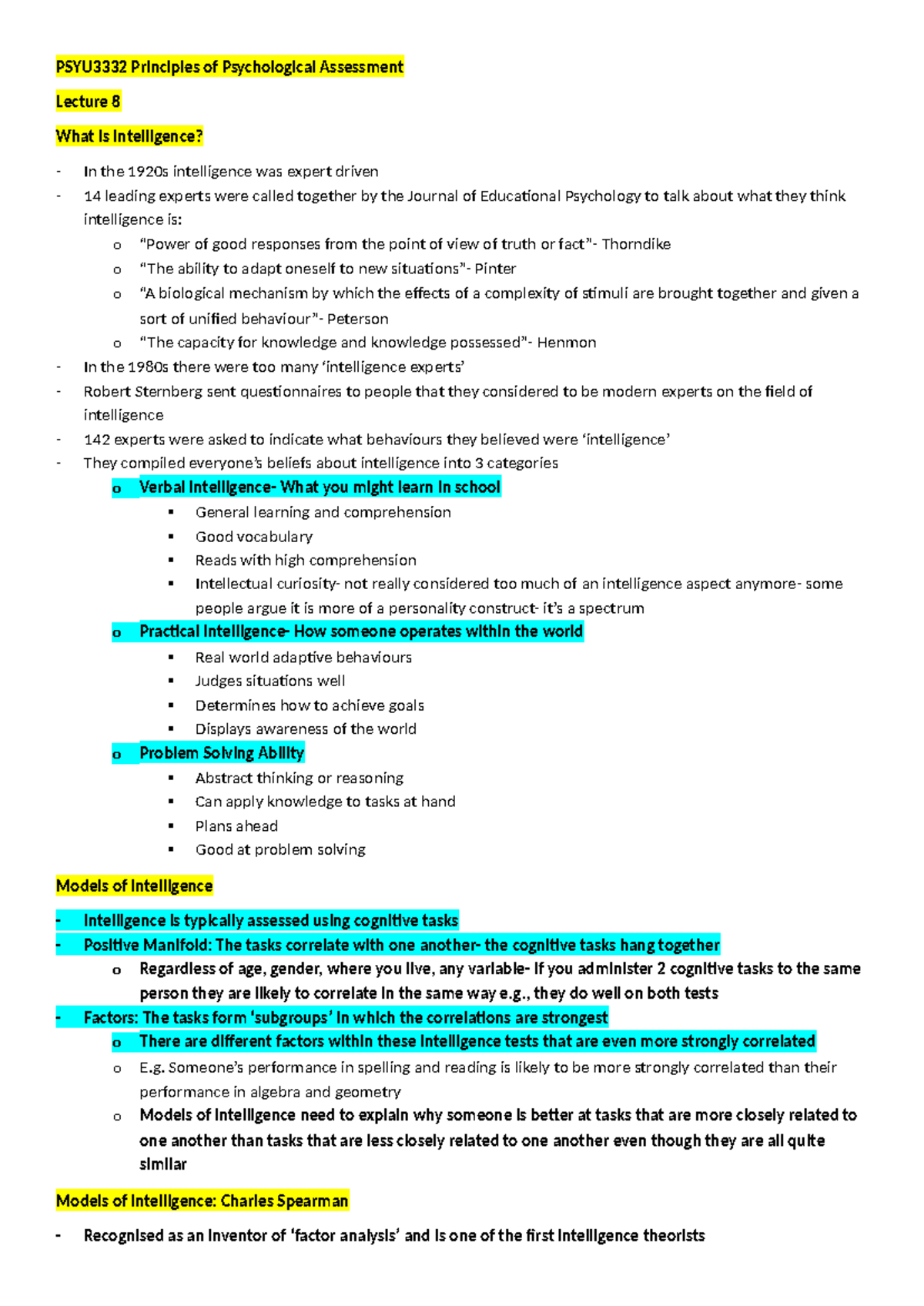 WEEK 8 PSYU3332 Principles of Psychological Assessment - PSYU3332 ...
