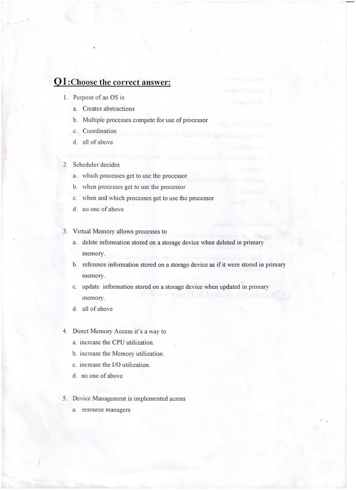 2018 - operating system - Diploma in Cyber Security - Studocu