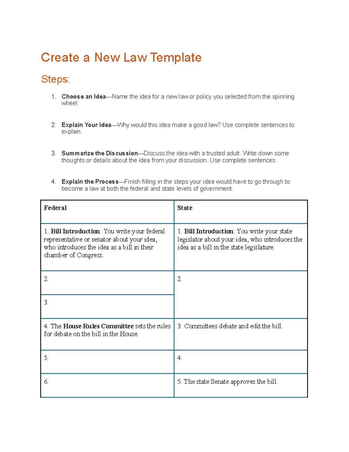 Create a law template (1) - Copy - Create a New Law Template Steps ...