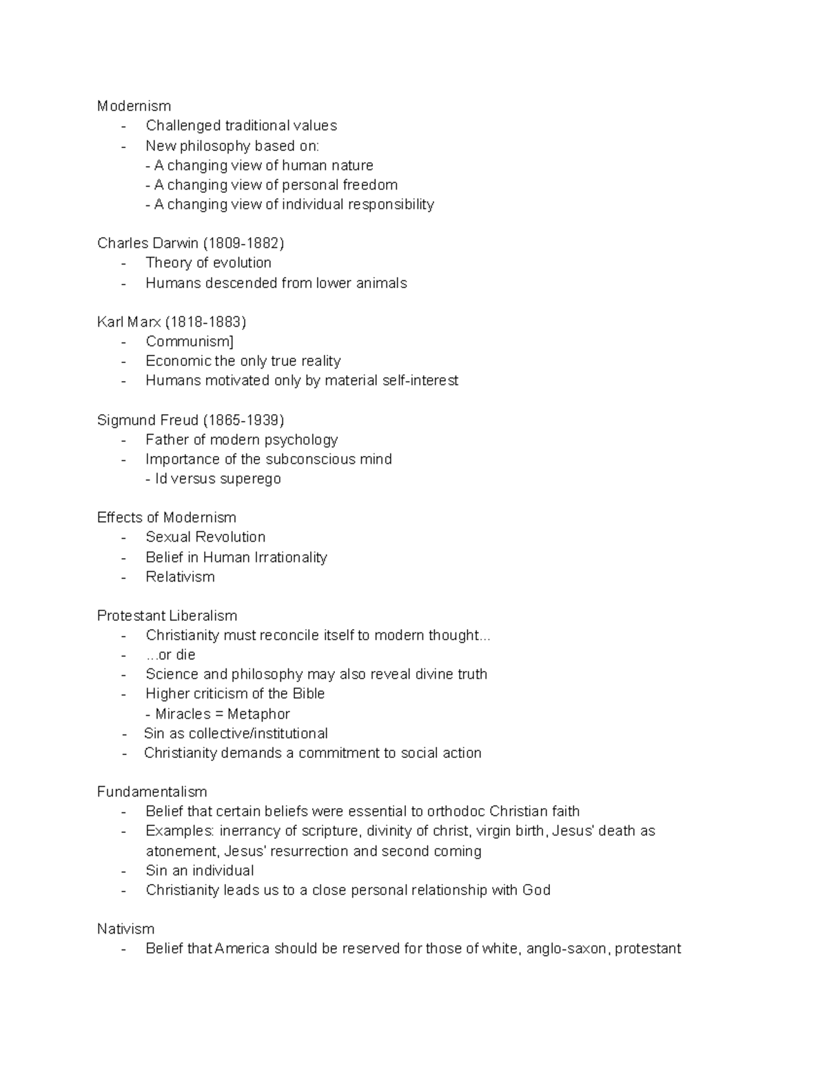 The Roaring 20's - Modernism - Challenged traditional values - New ...