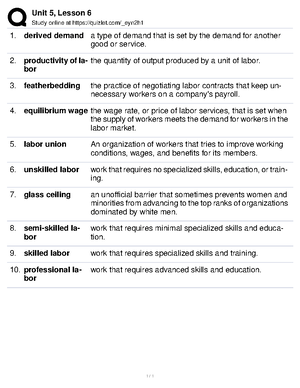 Copy of Econ Mod 2 DBA Review - Markets and You Module Worksheet ...