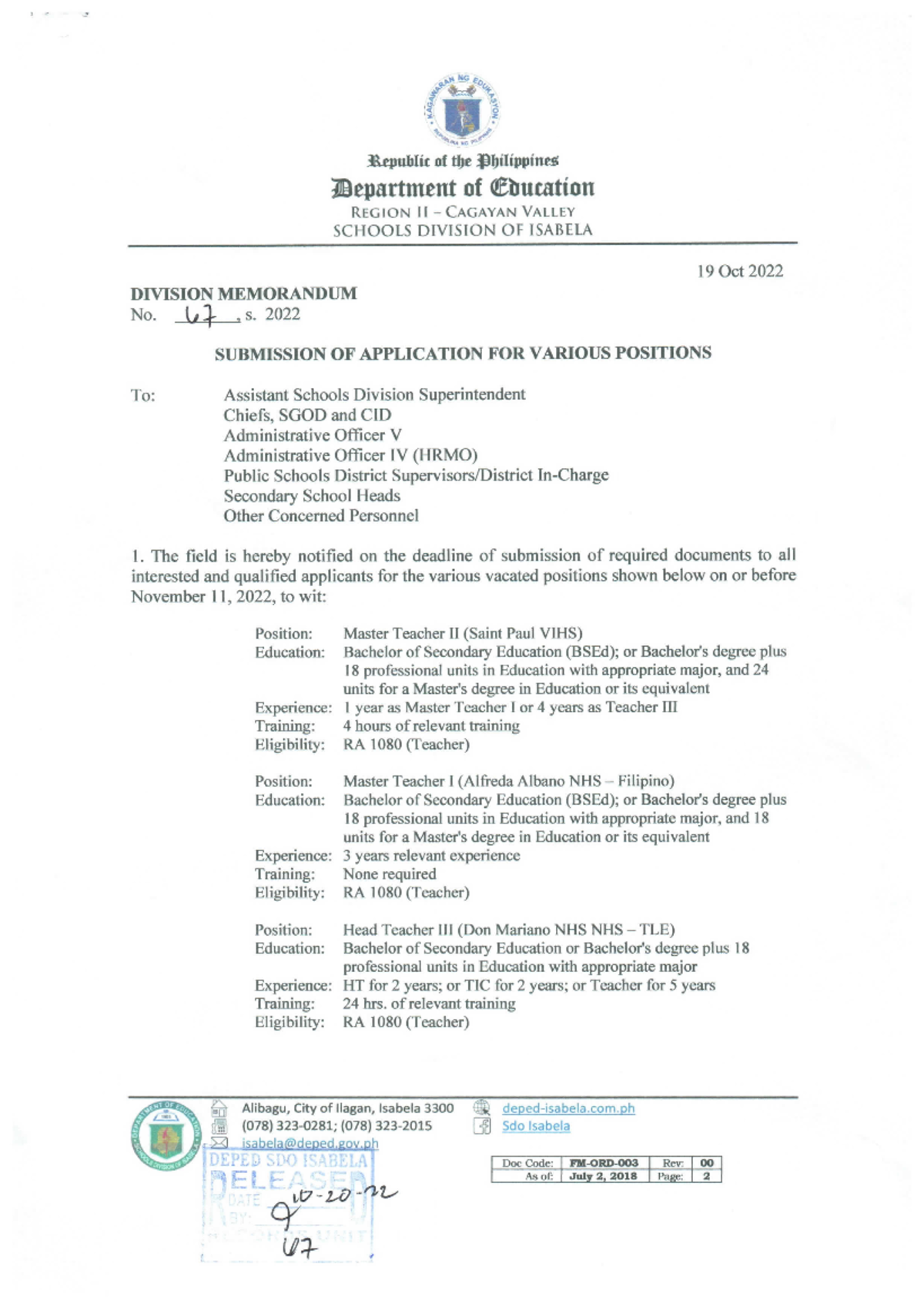 AO II - Isabela DM - Assessment essentials - BS Education - Studocu