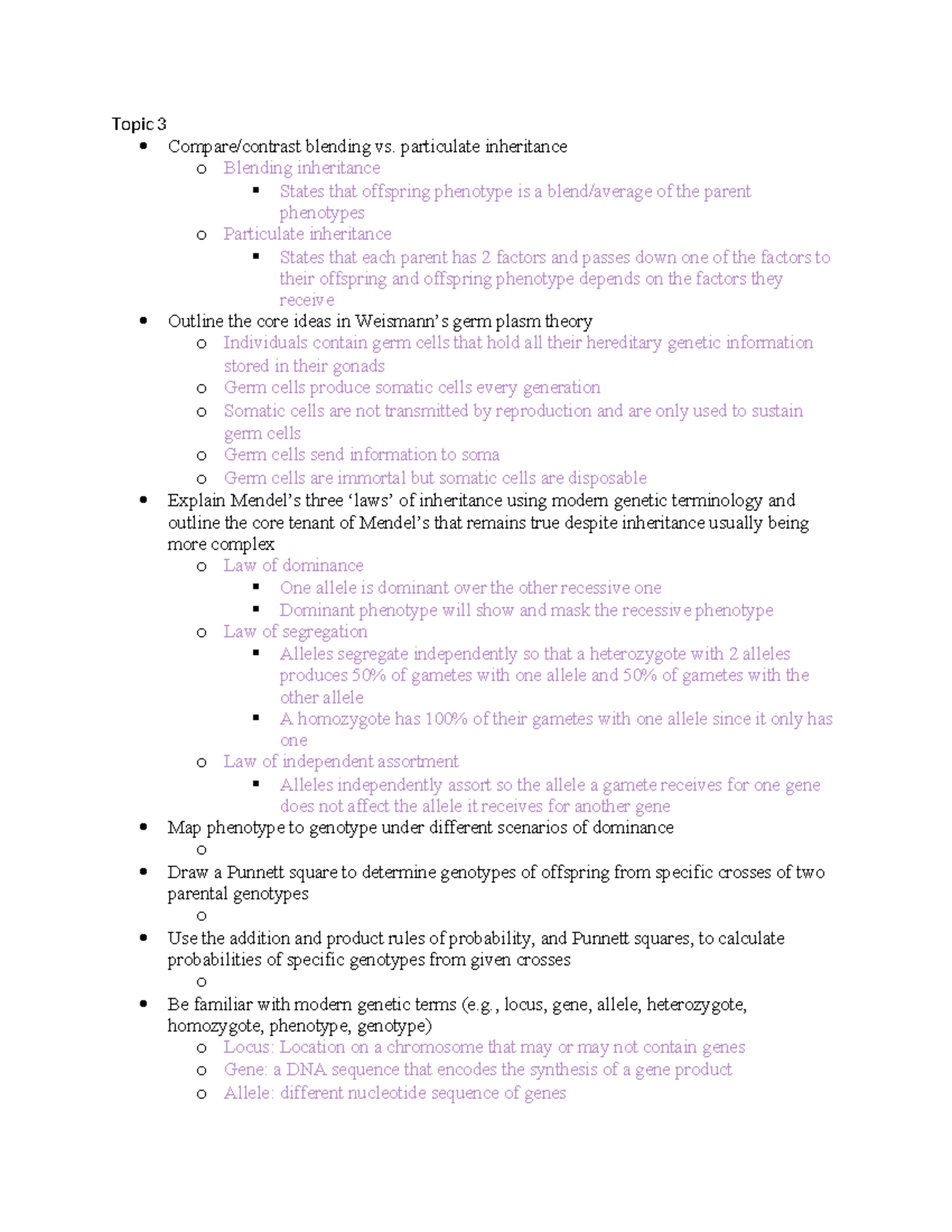 Topic 3 - notes - Topic 3 Compare/contrast blending vs. particulate ...