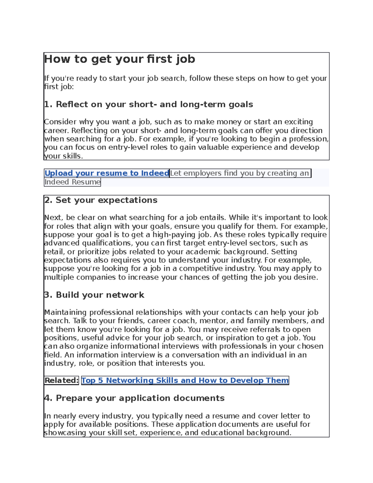 Buisness Job savvy job business prepare - How to get your first job If ...