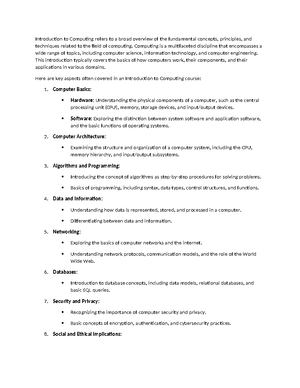 CS621 Handouts Complete - CS621 Parallel and Distributed Computing About The Course Topic 1 ...