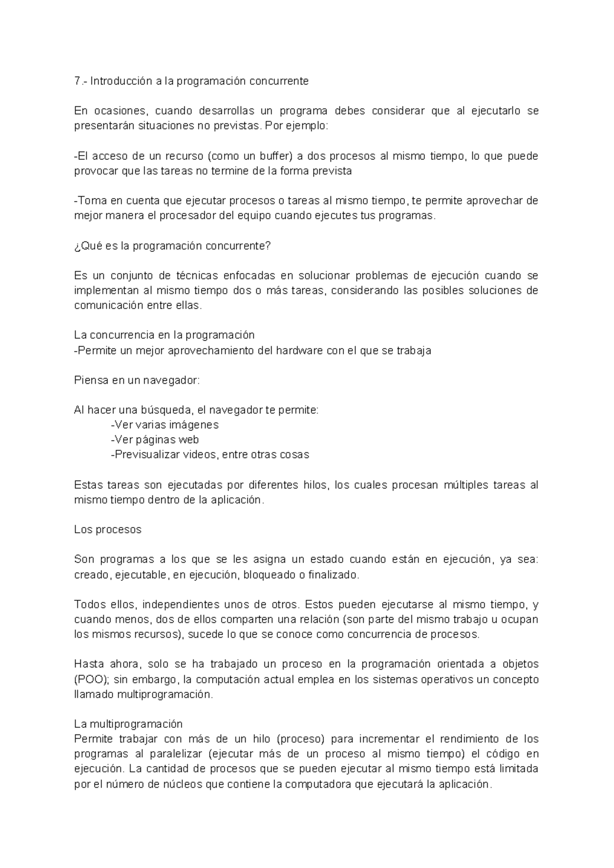 7.- Introducción a la programación concurrente - 7.- Introducción a la programación concurrente ...