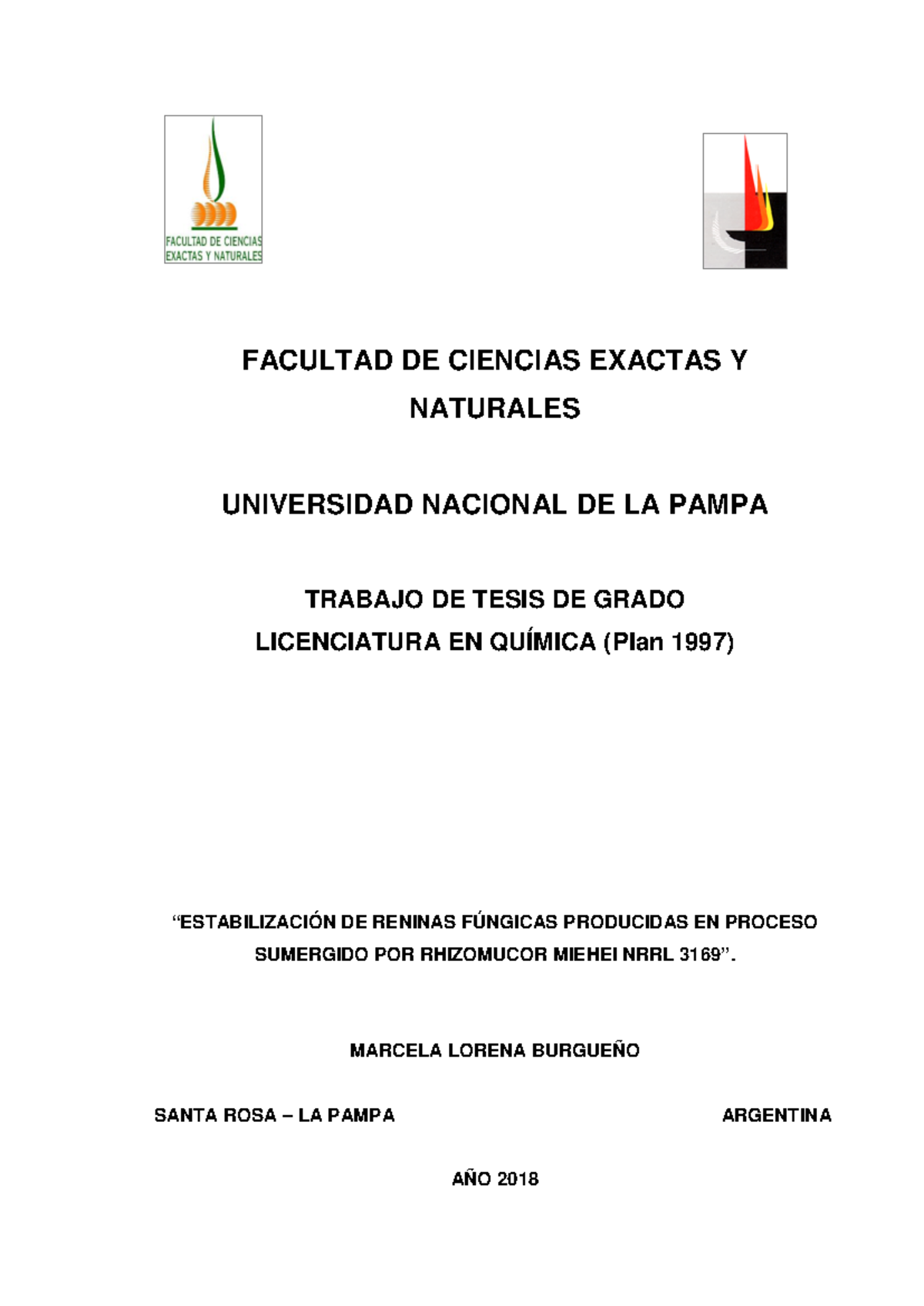 Tesina quimosina - material con información sobre elaboración de la ...