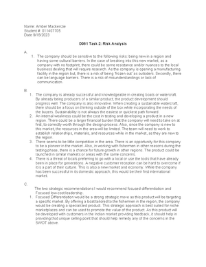 D079 - Task 1 - Task 1 - Amber Mackenzie ID# 011407705 Task 1 D A ...