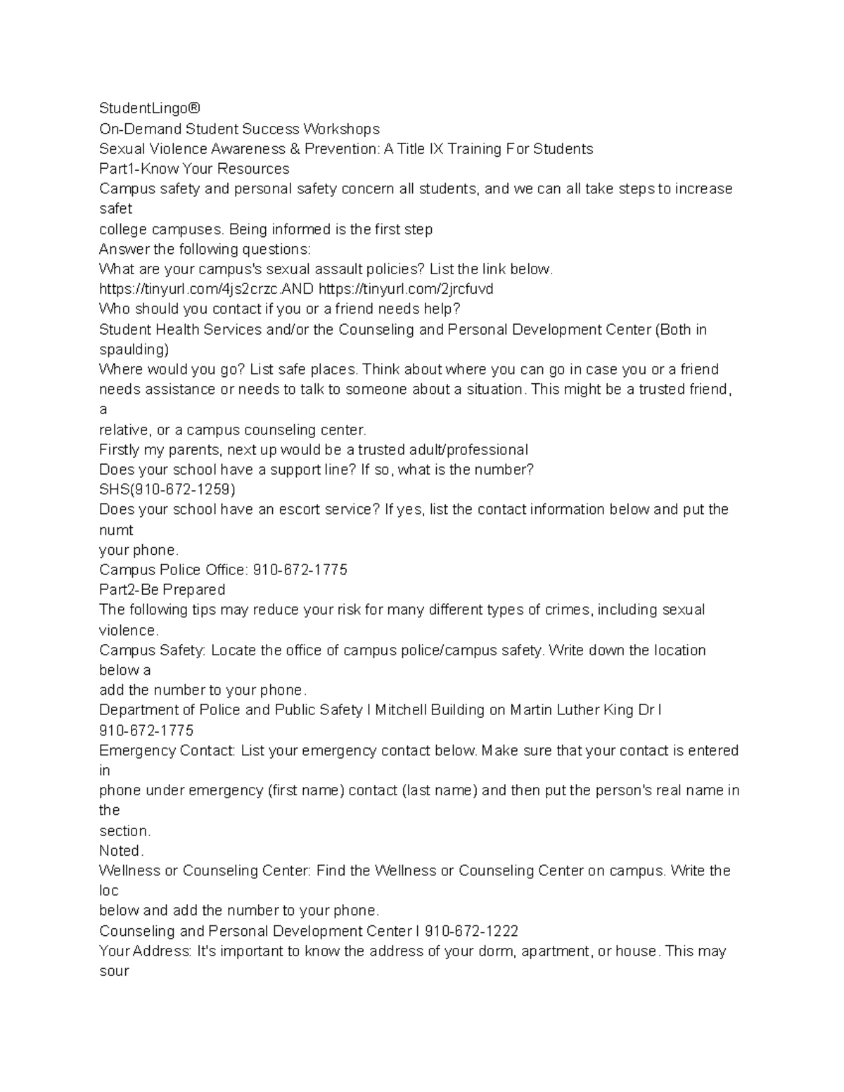 UNIV 11 10 22 - Pierce - StudentLingo® On-Demand Student Success ...