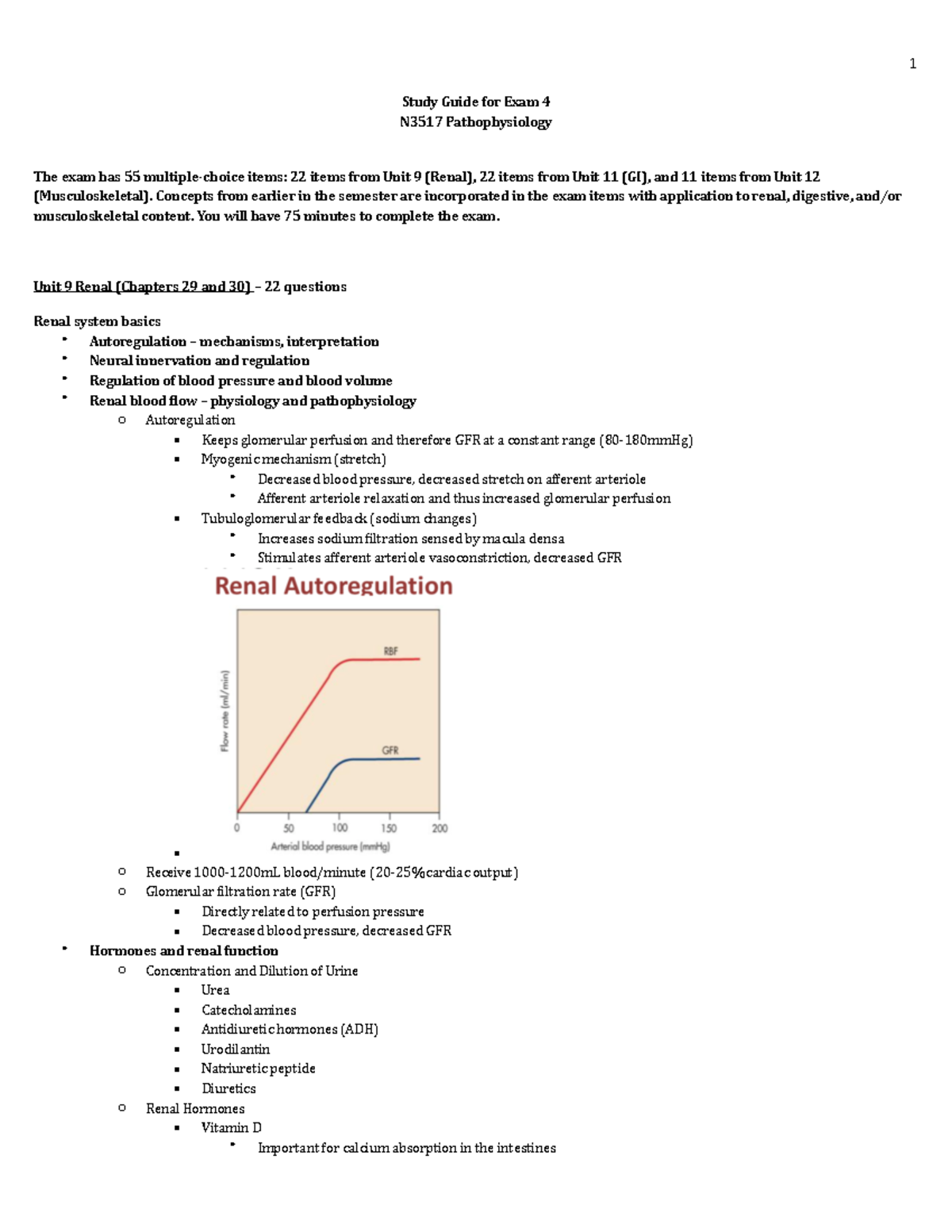 Study Guide Exam 4 - Renal, gastrointestinal, bone diseases) - Study ...