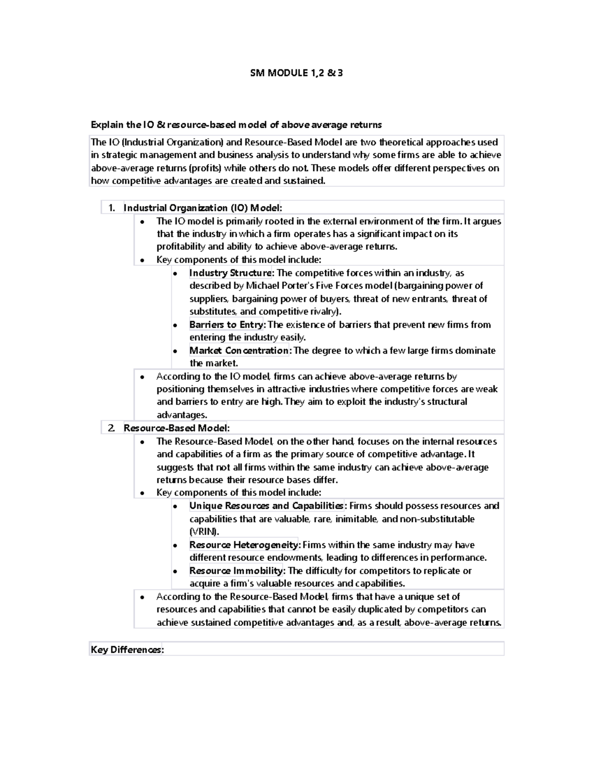 SM Module 1,2 &3 - Gothrough - SM MODULE 1,2 & 3 Explain the IO ...
