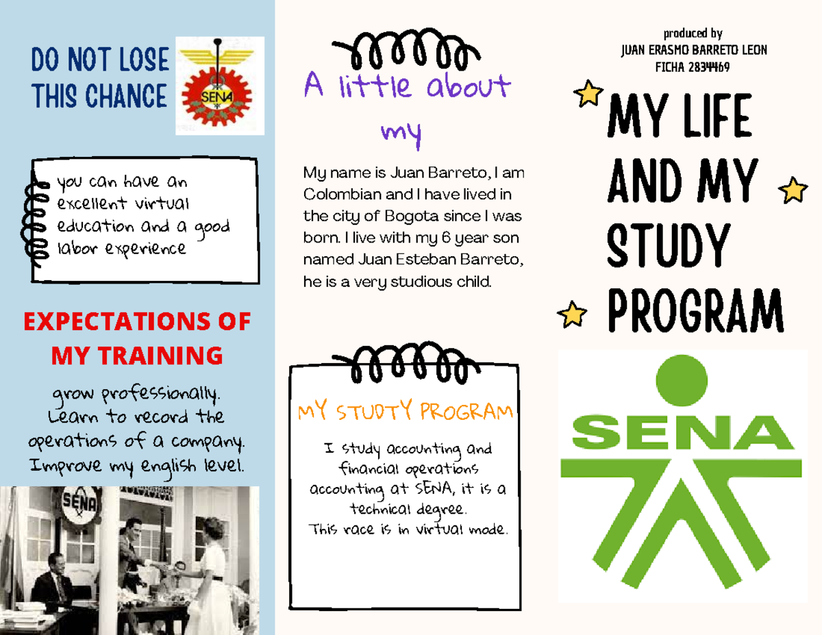 Brochure English SENA - I study accounting and financial operations ...