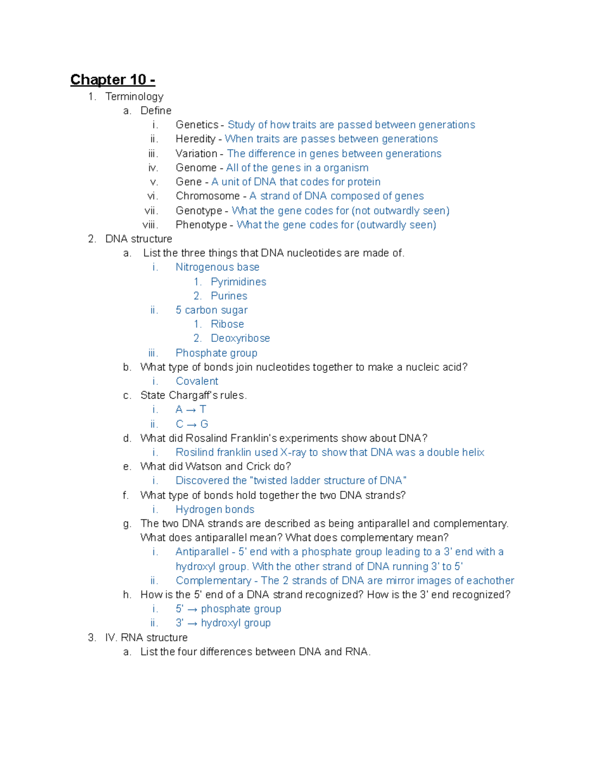 Exam III study guide Micro Bio -compressed - Chapter 10 - Terminology a ...