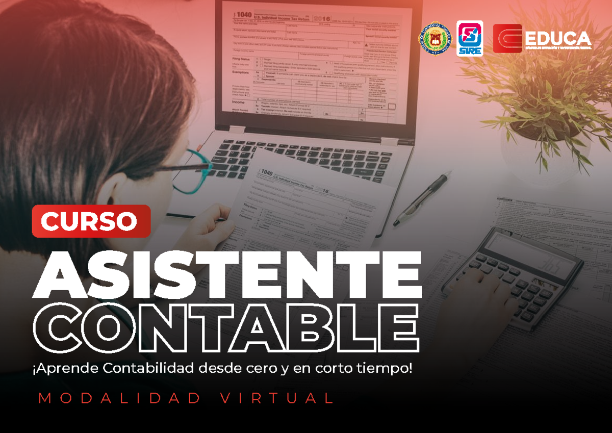 Brochure Asistente Contable y Planillas - M O D A L I D A D V I R T U A L CURSO ¡Aprende - Studocu