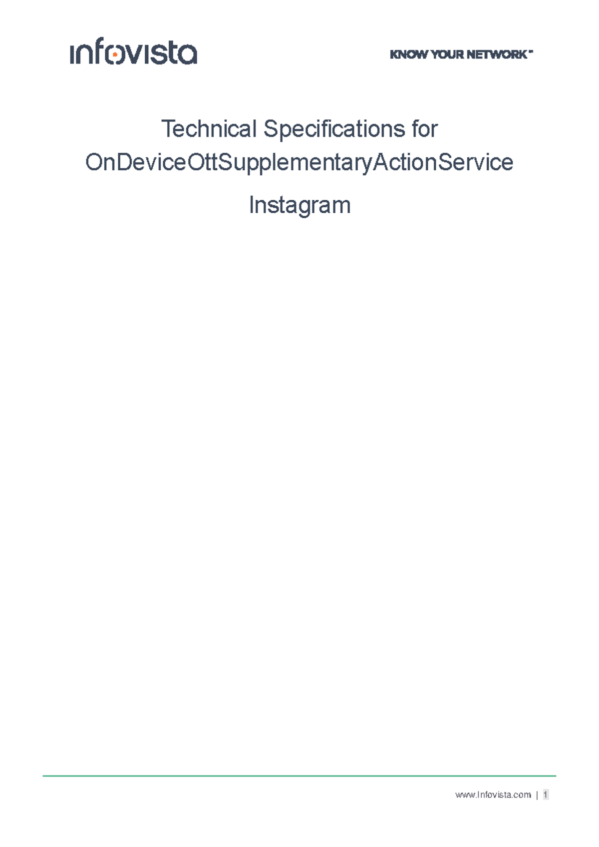 Technical Specification - On Device Ott Supplementary Action Service - Instagram - Technical ...