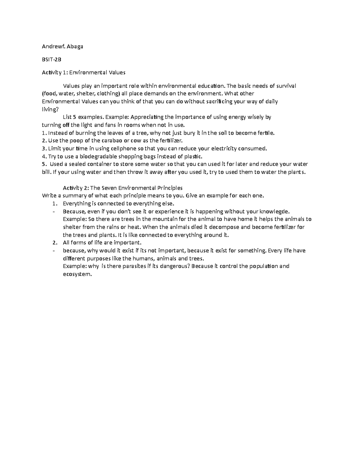 Abaga-Activity-1 - Weird - Andrewf. Abaga BSIT-2B Activity 1 ...